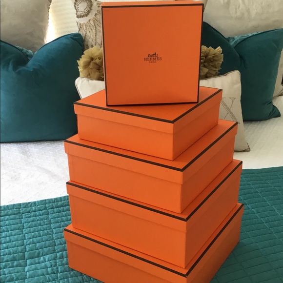 Hermes | Accessories | Authentic Herms Stack Of Boxes | Poshmark